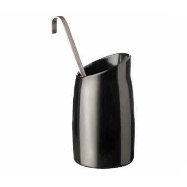 Dressingkrukke, melamin, sort - 1 Ltr - SCHEIE & CO AS