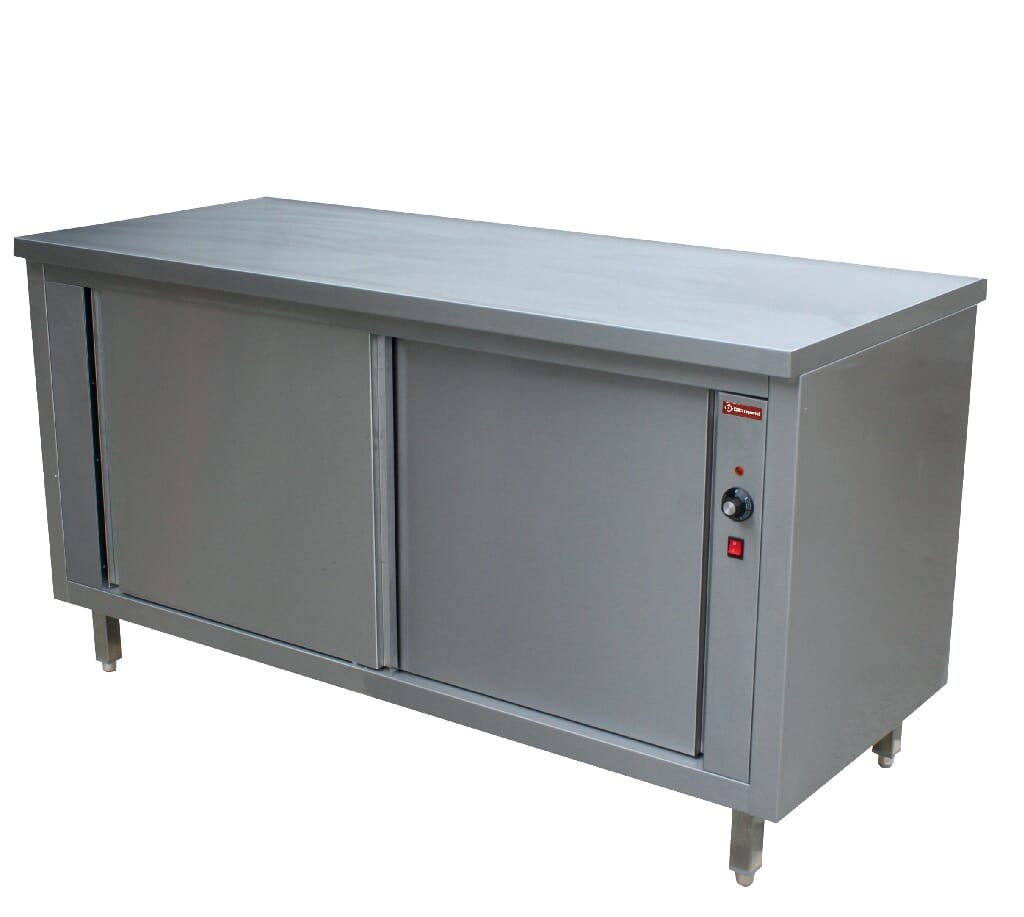 TE127/B - Varmeskap m/skyvedører. Mål:120x70xh88-90hcm. - SCHEIE & CO AS