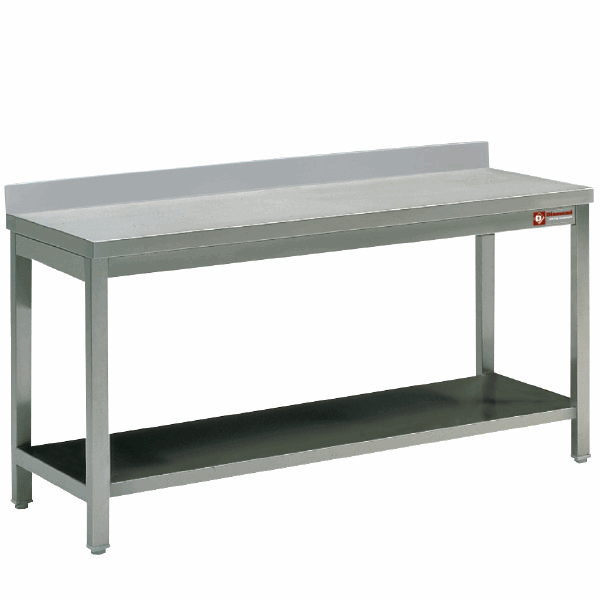 RUSTFRI BENK M/ UNDERHYLLE & OPPKANT. 200x70xh88-90cm. - SCHEIE & CO AS